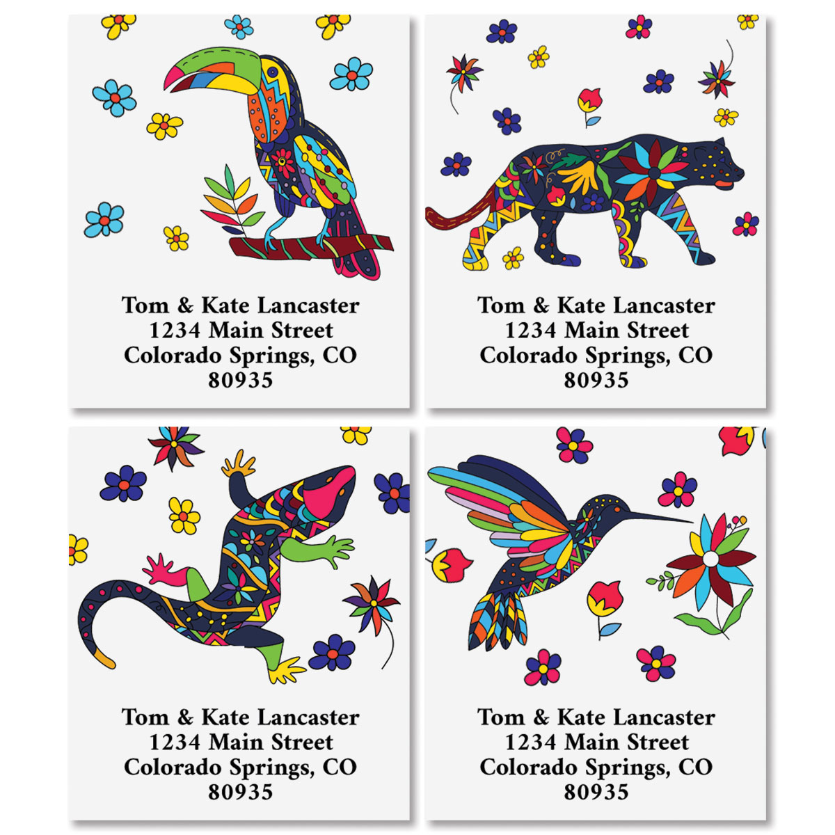 Mexican Flair Select Address Labels (4 Designs) | Current Catalog