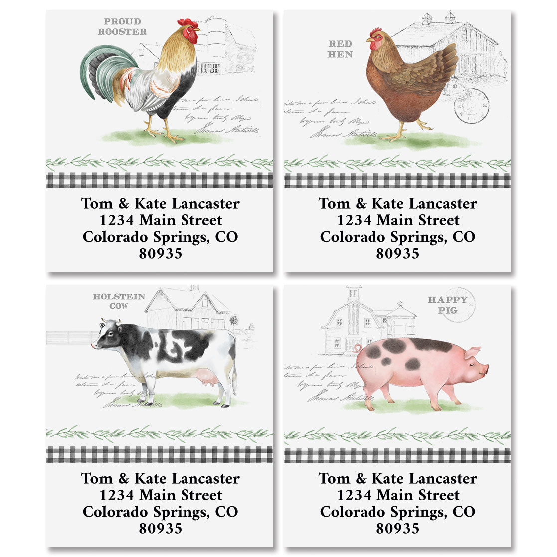 On the Farm Select Address Labels (4 Designs) | Current Catalog