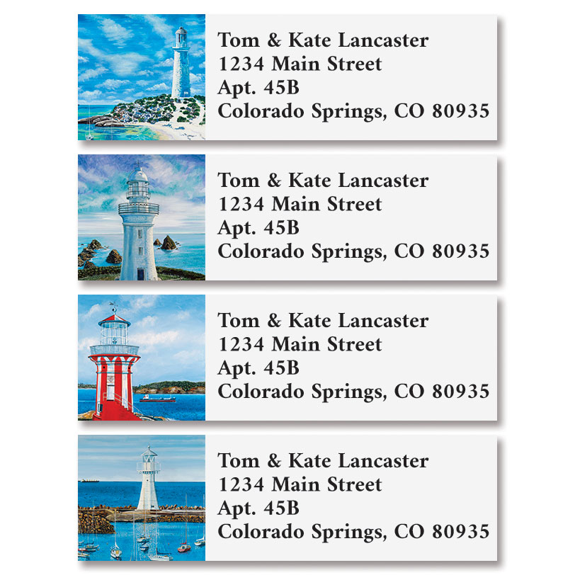 Light Houses Classic Address Labels (4 Designs) | Current Catalog