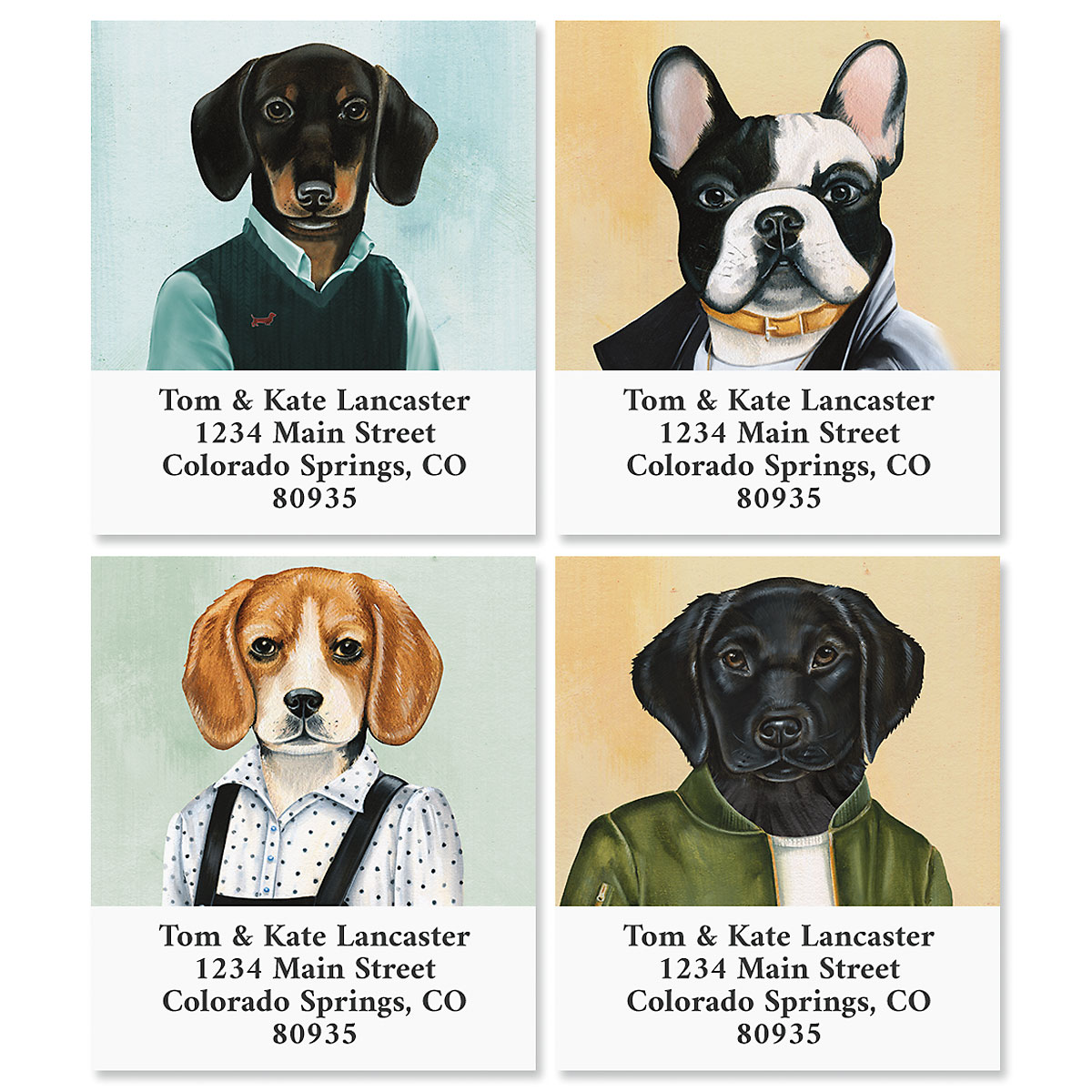 Dog Portraits Select Address Labels (8 Designs) | Current Catalog