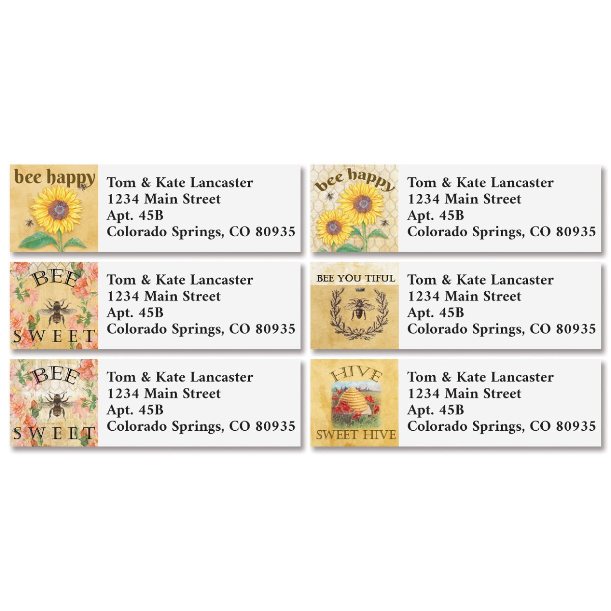 French Bee Classic Address Labels (4 Designs) | Current Catalog