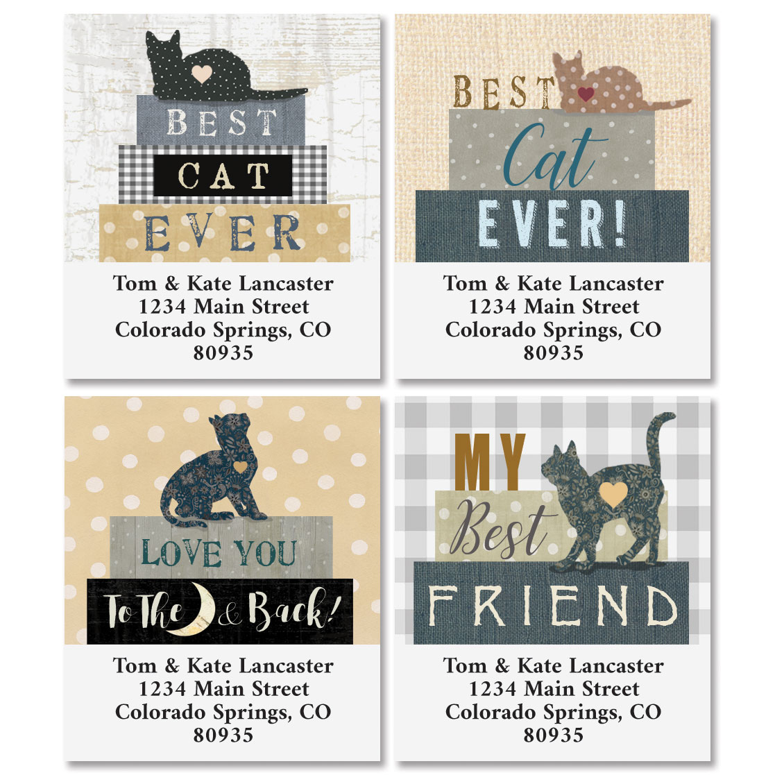 Best Cat Select Address Labels (4 Designs) | Current Catalog