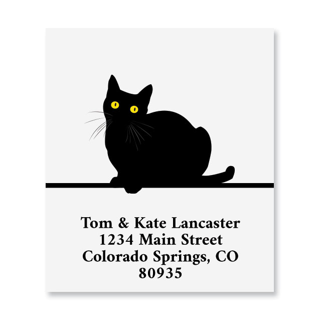 Black Cat Select Address Labels (12 Designs) | Current Catalog