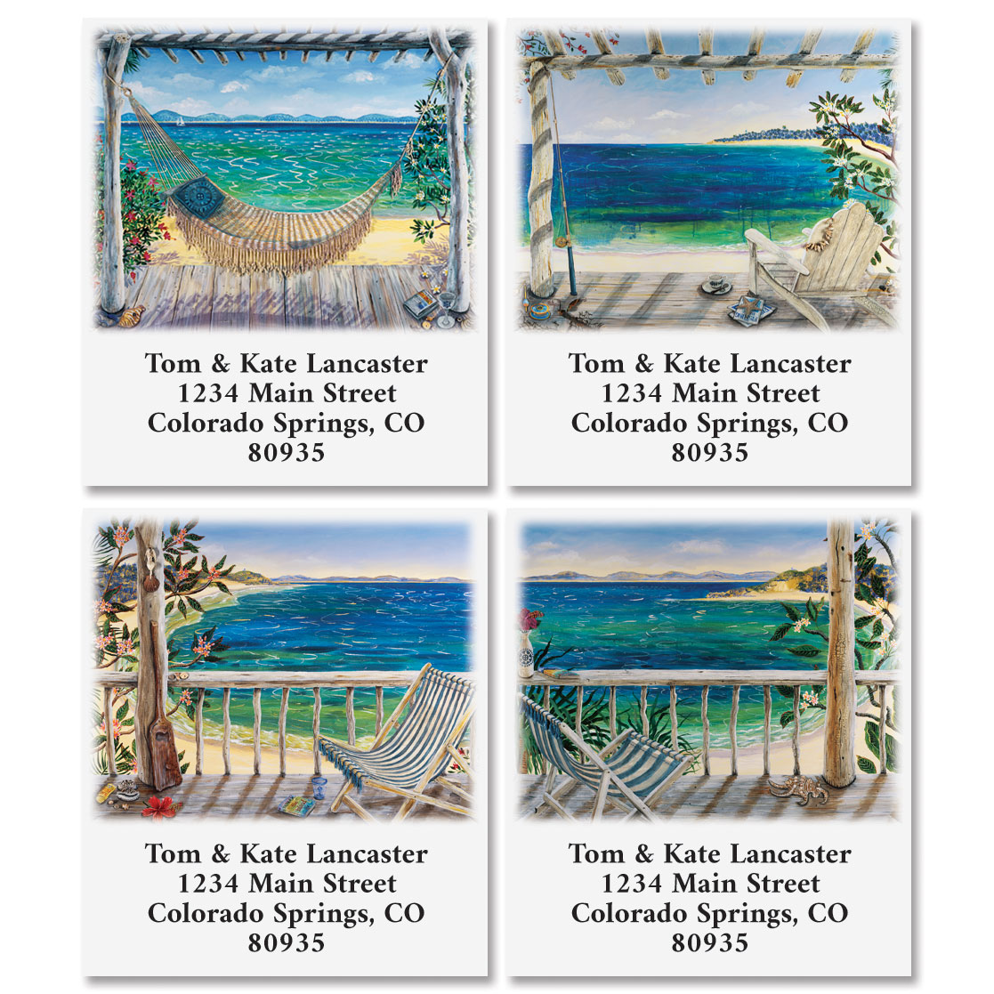 Beach Scenes Select Address Labels | Current Catalog