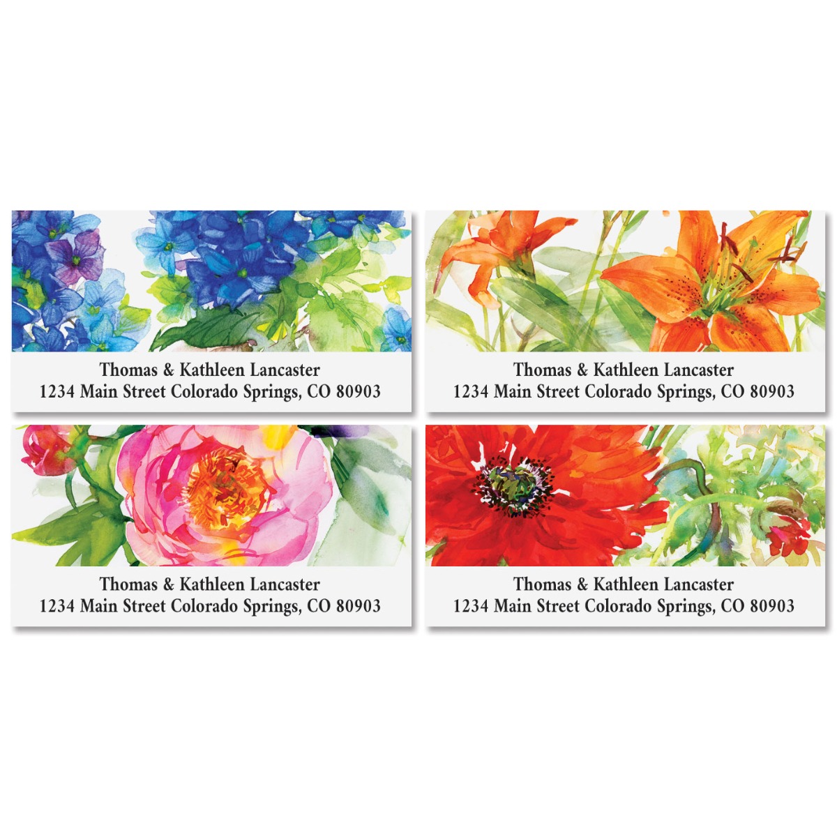 Big Blooms Deluxe Address Labels (4 Designs) | Current Catalog