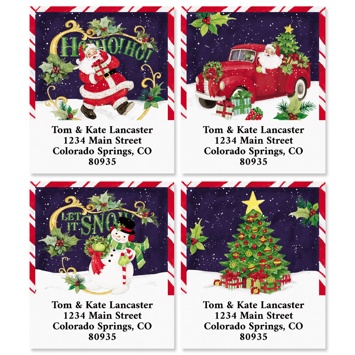 Retro Holiday Select Address Labels | Current Catalog