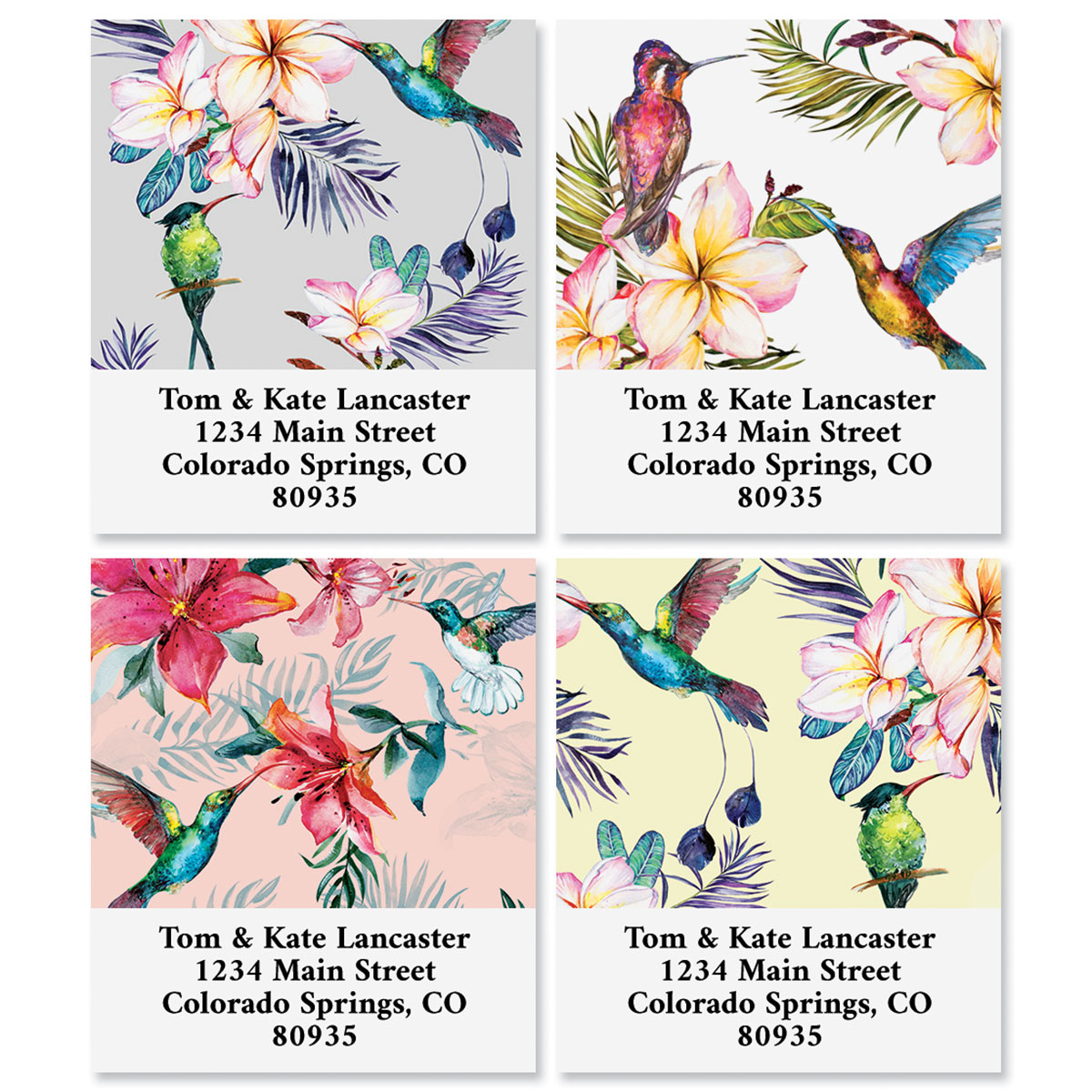 Colorful Colibri Select Address Labels (4 Designs) | Current Catalog