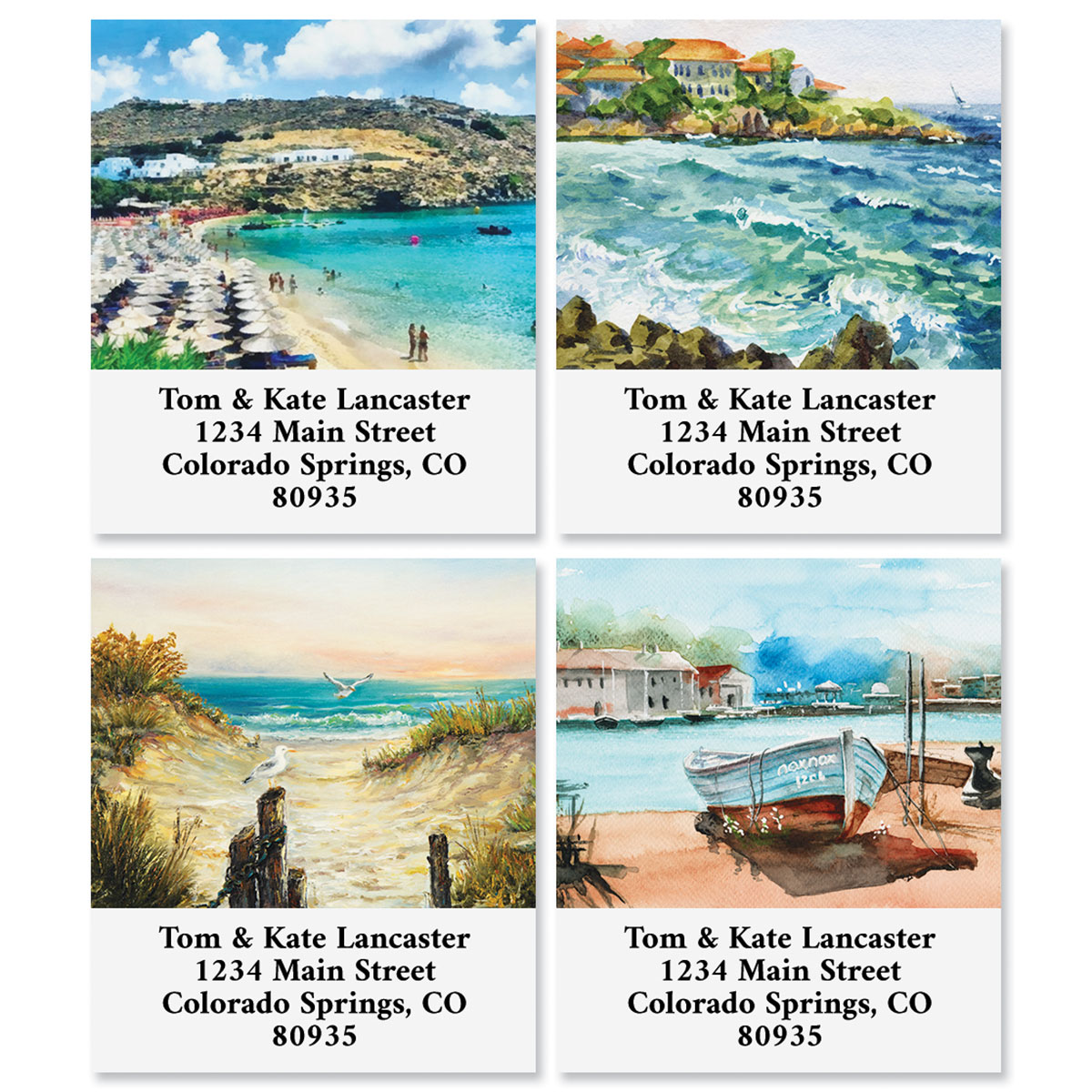 Seaside Scenes Select Address Labels (4 Designs) | Current Catalog