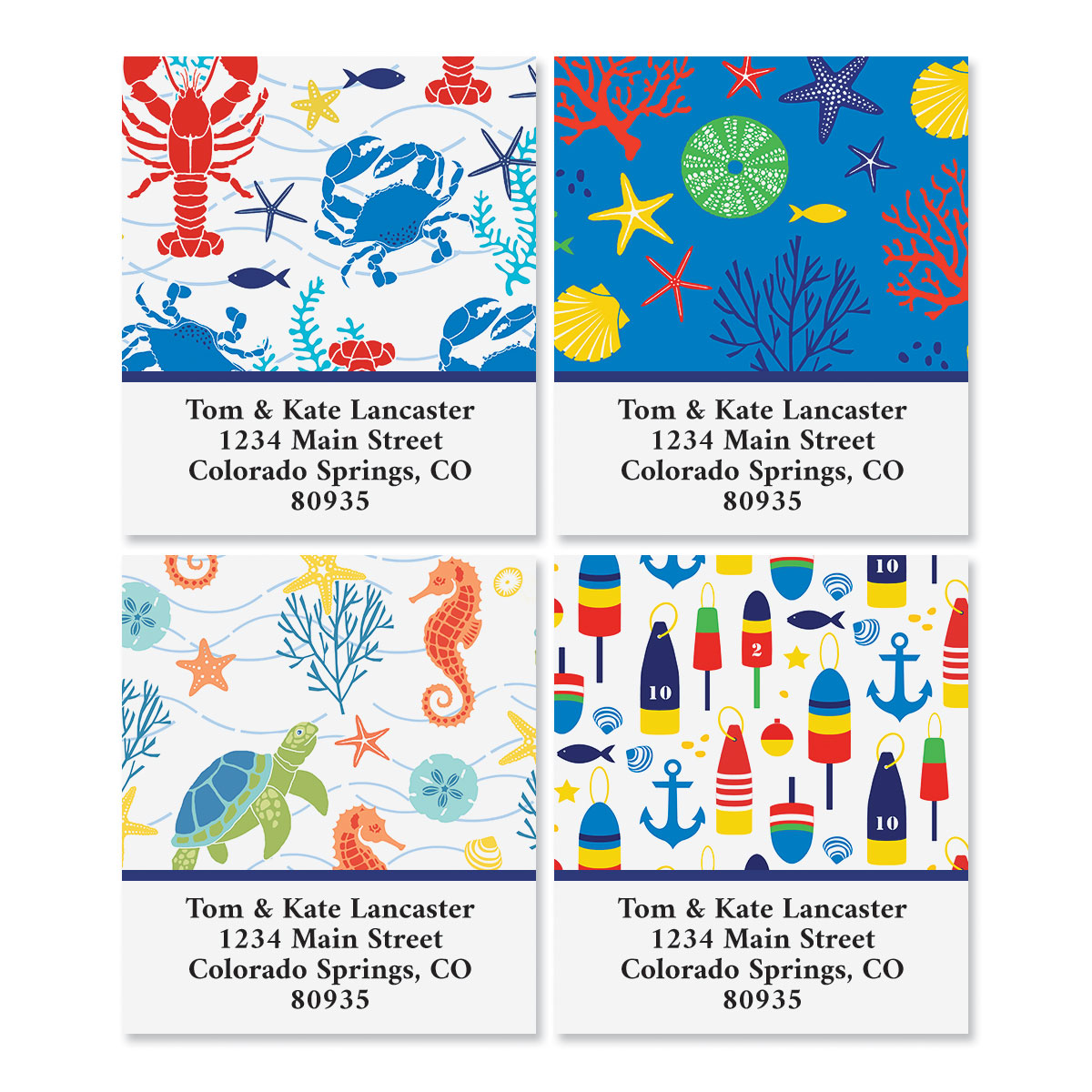 Classic Coastal Select Address Labels (4 Designs) | Current Catalog