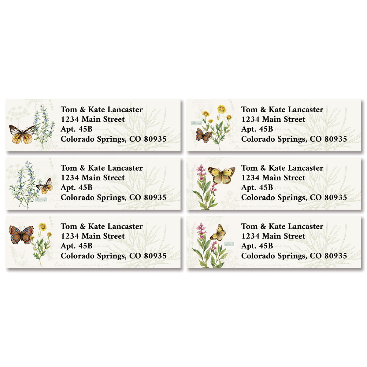 Butterfly Herb Garden Classic Address Labels (6 Designs) | Current Catalog