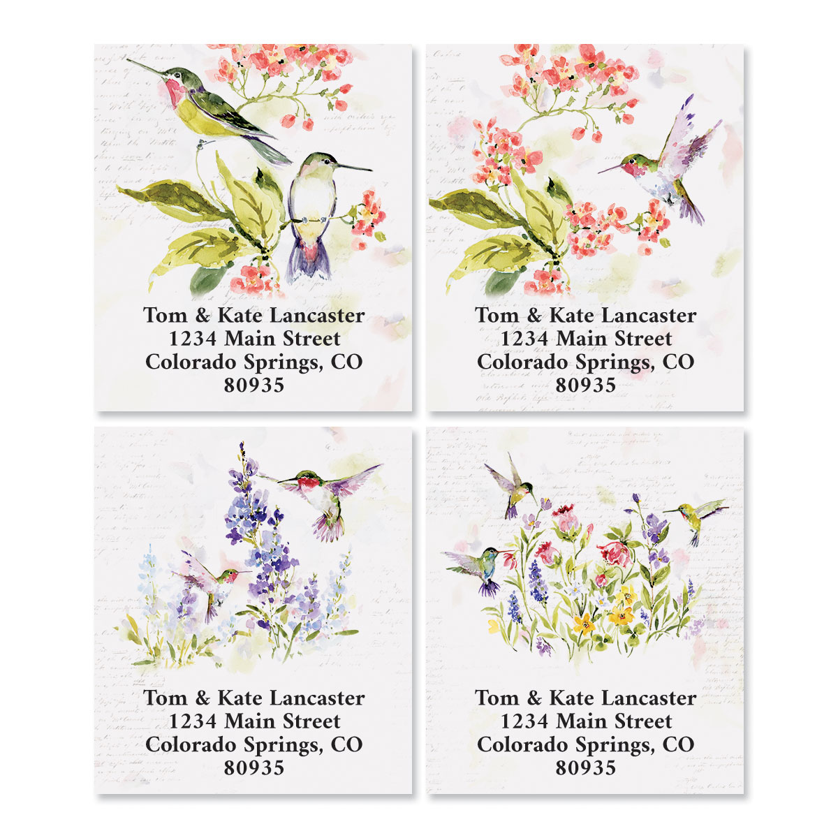 Two Hummingbirds Select Address Labels (6 Designs) | Current Catalog