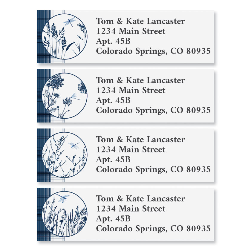 indigo Prairie Classic Address Labels (4 Designs) | Current Catalog