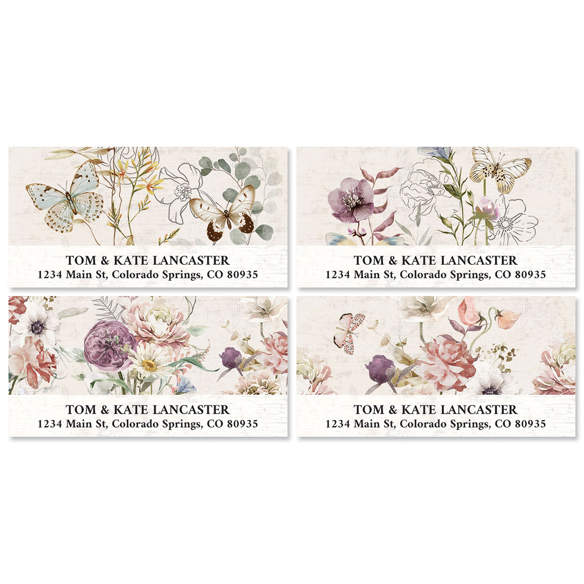 Boho Wildflowers Deluxe Address Labels (4 Designs) | Current Catalog