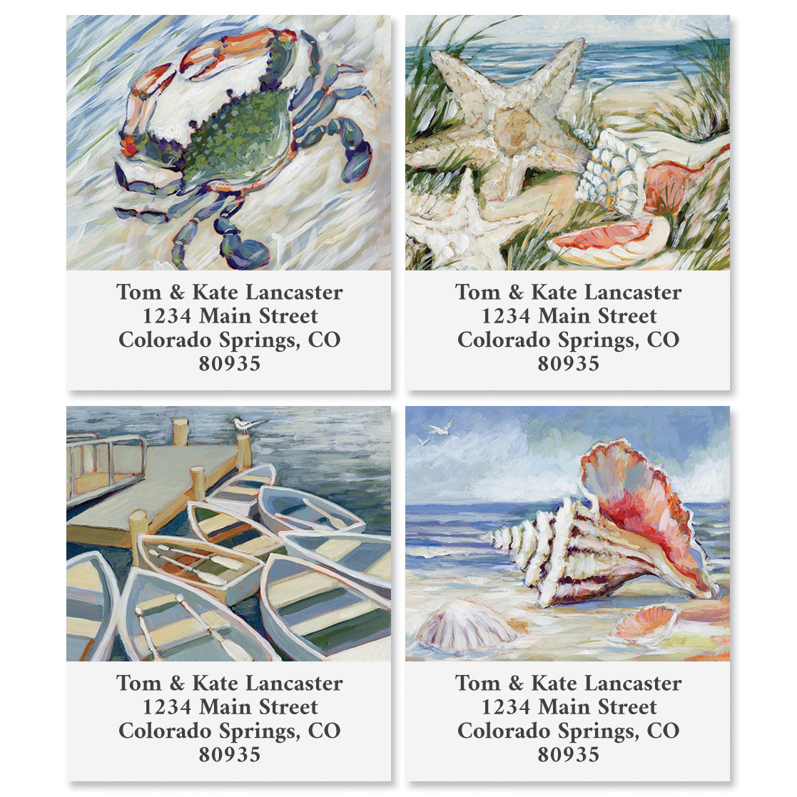 Coastal Shores Select Address Labels (6 Designs) | Current Catalog
