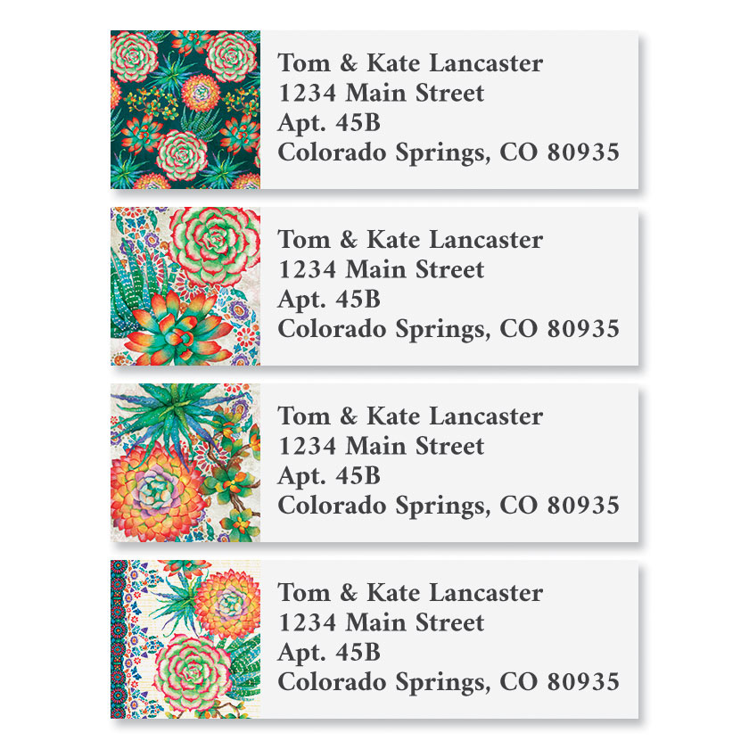 Sunny Cactus Classic Address Labels (4 Designs) | Current Catalog