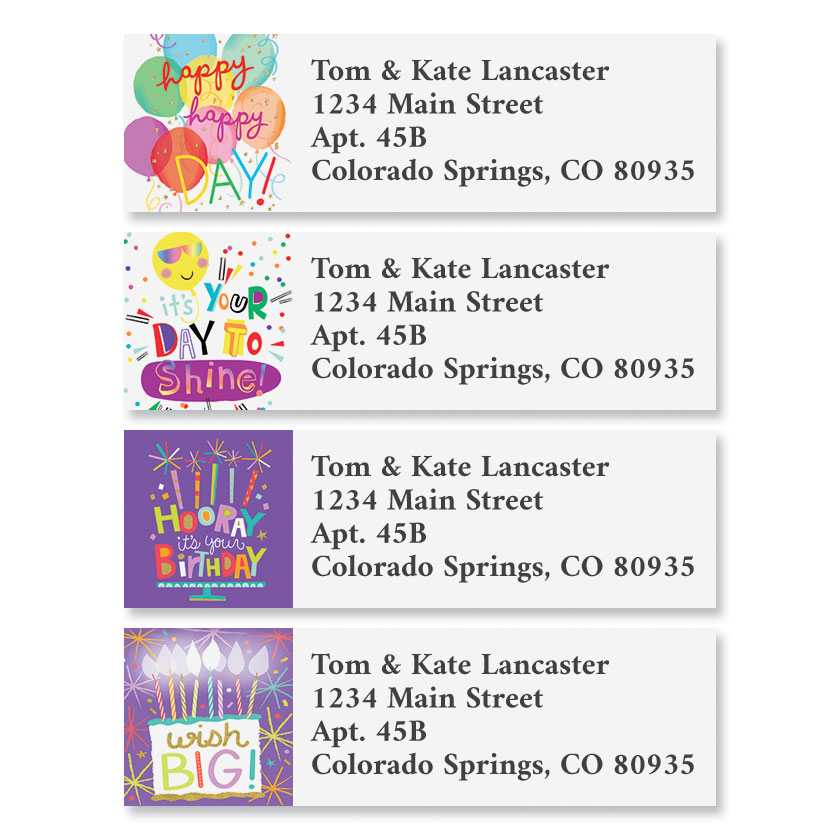 Celebrate Classic Address Labels (6 Designs) | Current Catalog