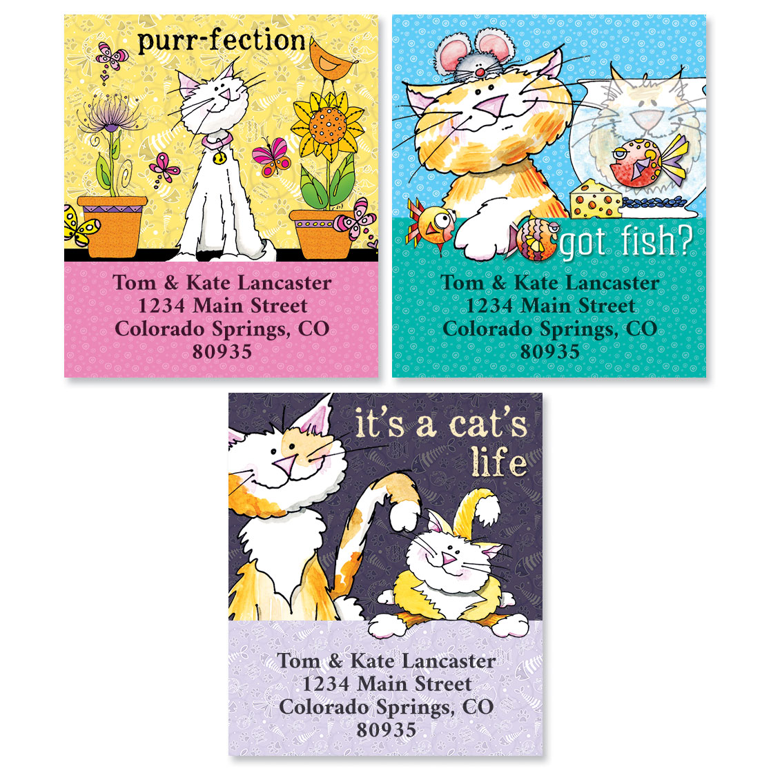 Cat Rules Select Address Labels (4 Designs) | Current Catalog