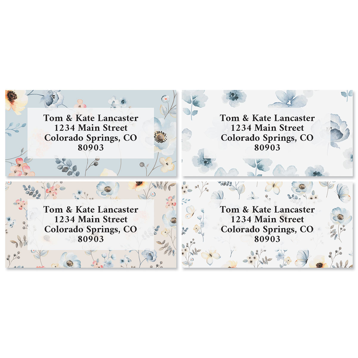 Bonnets Border Address Labels (4 Designs) | Current Catalog
