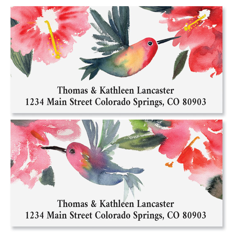 Spring Humming Deluxe Address Labels (2 Designs) | Current Catalog