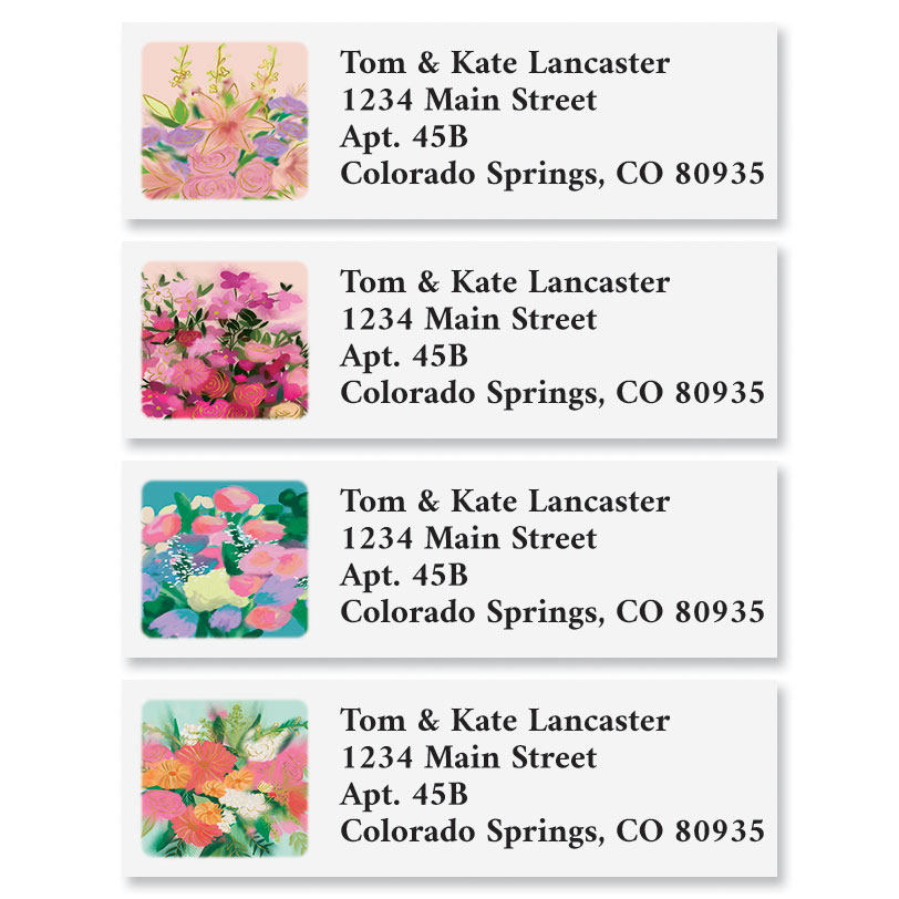 Floral Haze Classic Address Labels (4 Designs) | Current Catalog