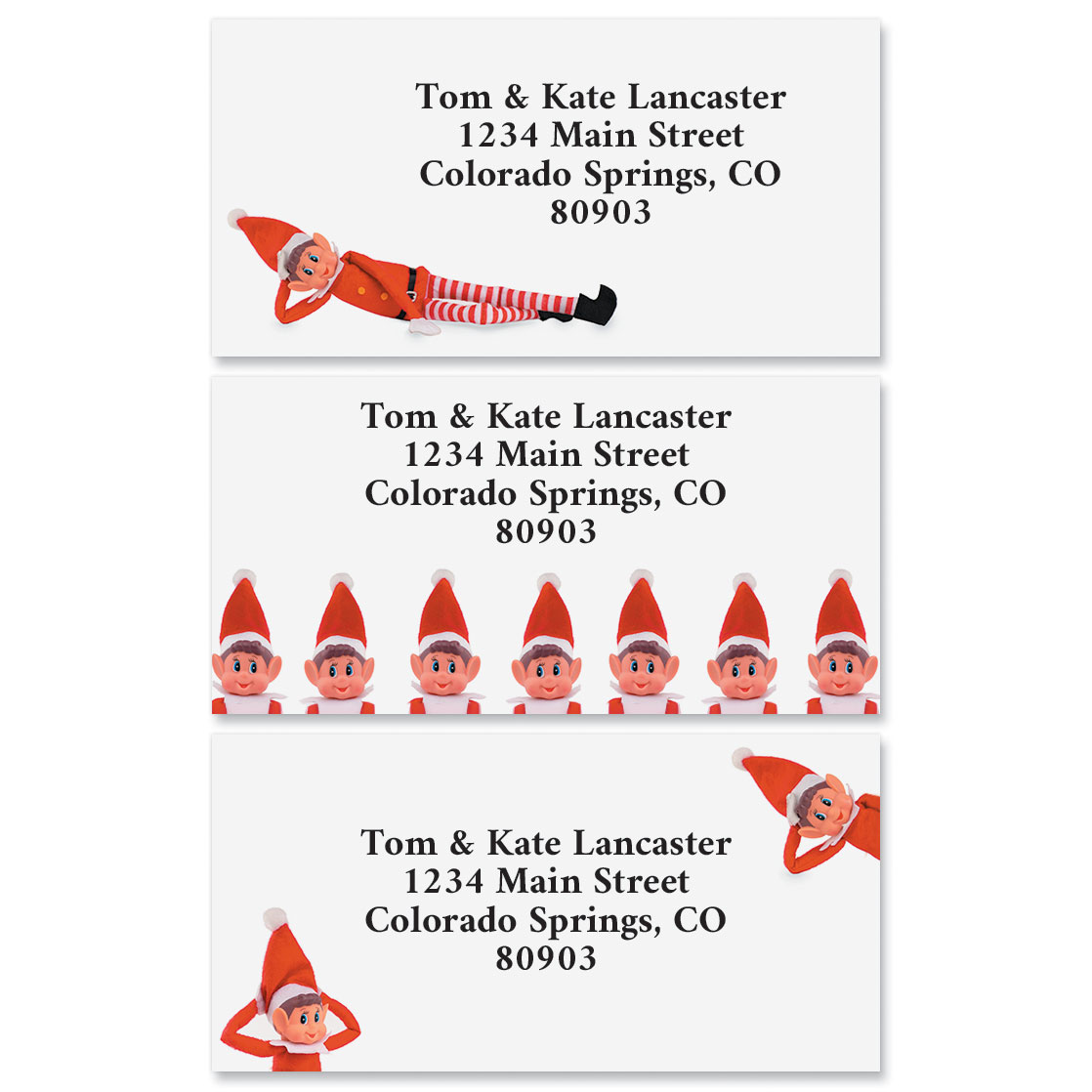 Elves Border Address Labels (3 Designs) | Current Catalog