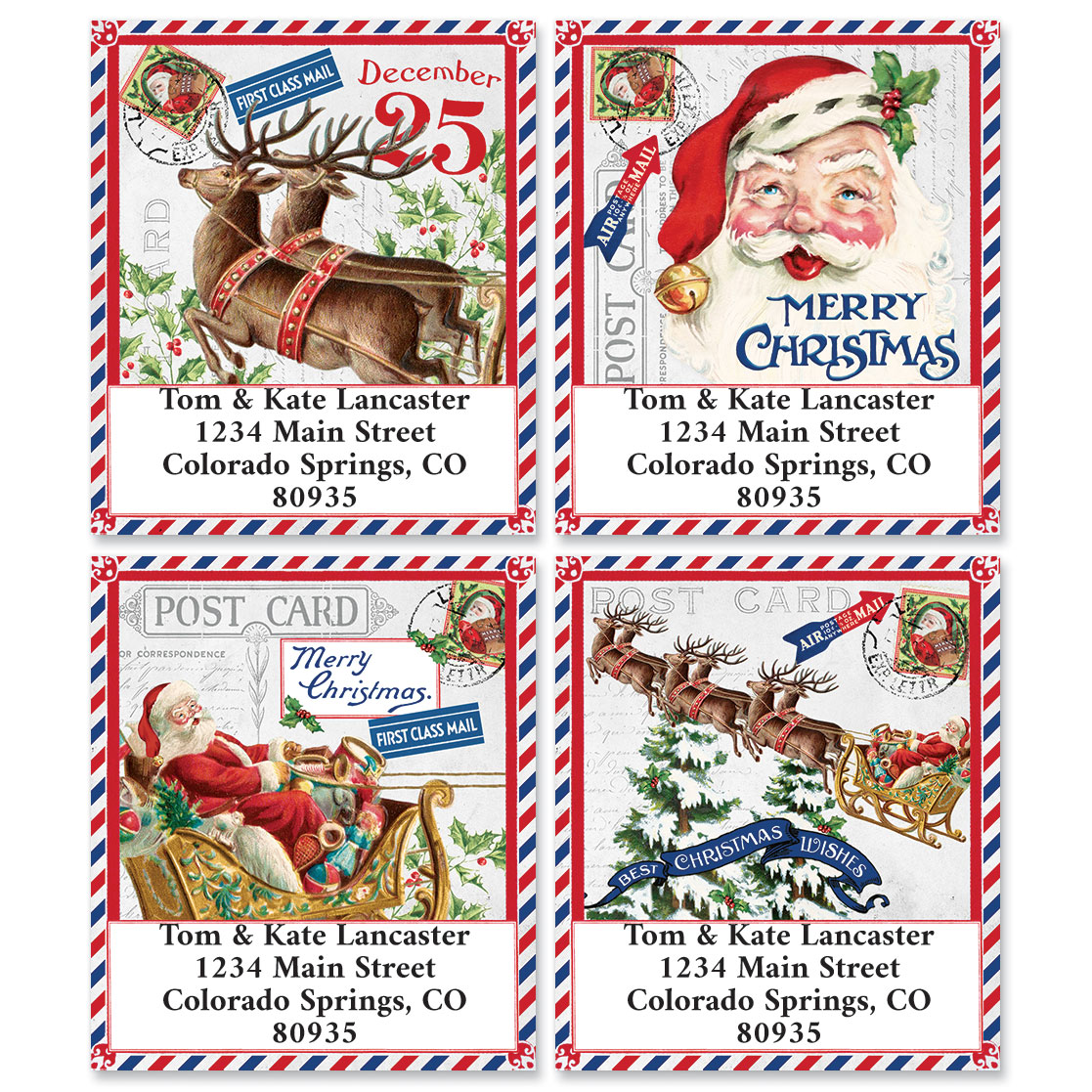 Christmas Greetings Select Address Labels (4 Designs) Y3159 | Current ...