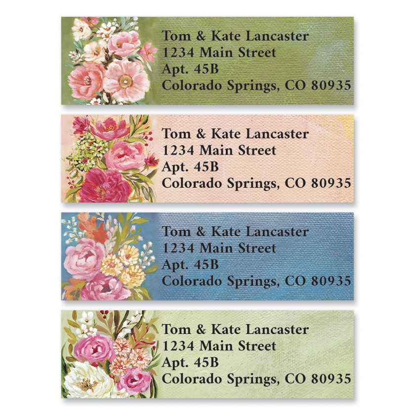 Bouquets Classic Address Labels (6 Designs) | Current Catalog