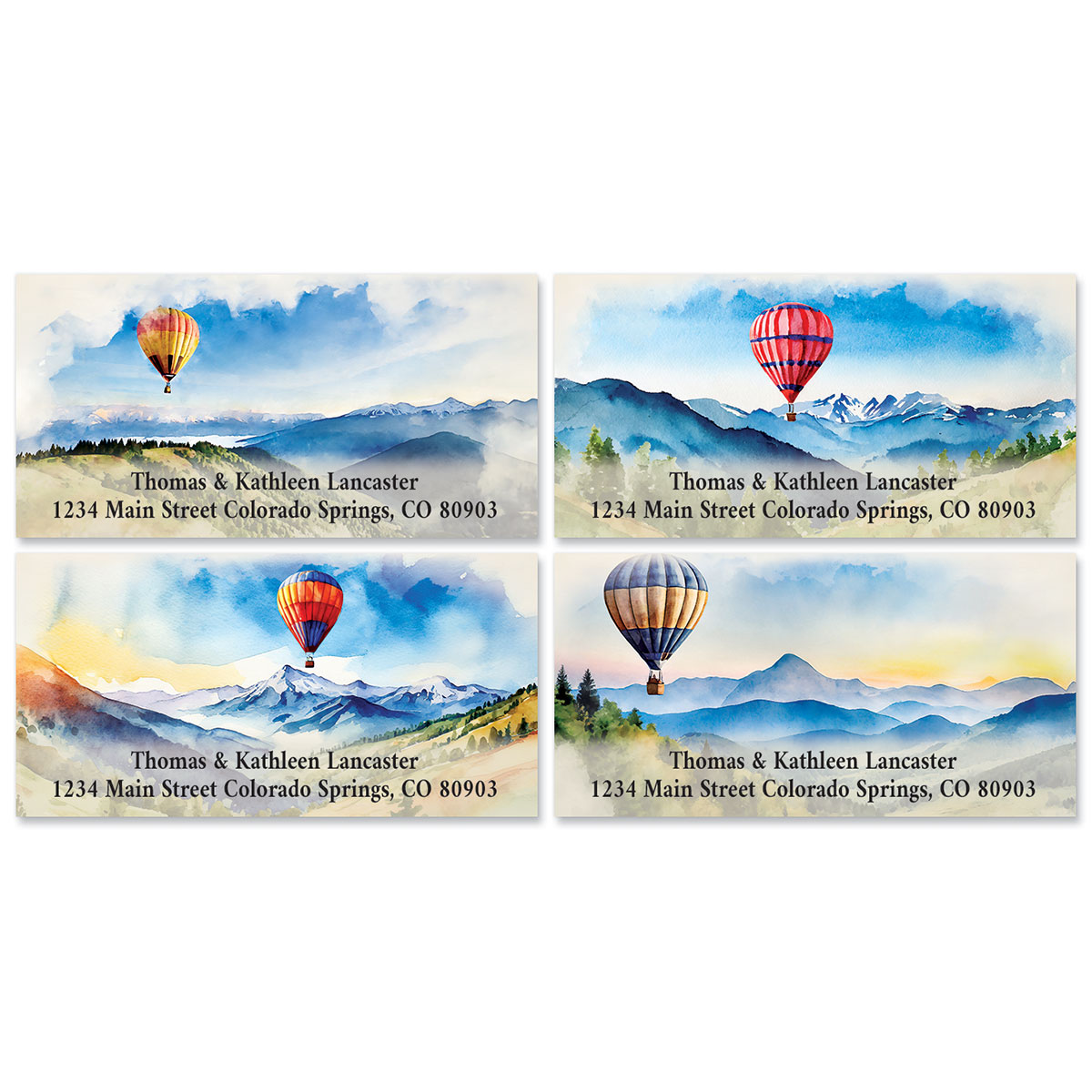 Up and Away Deluxe Address Labels (4 Designs) | Current Catalog