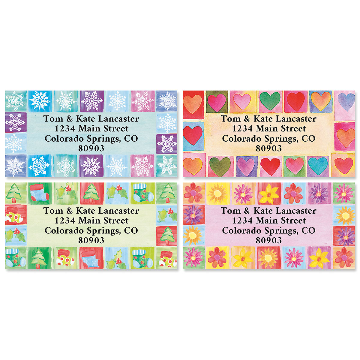 Parade of Seasons Border Address Labels | Current Catalog