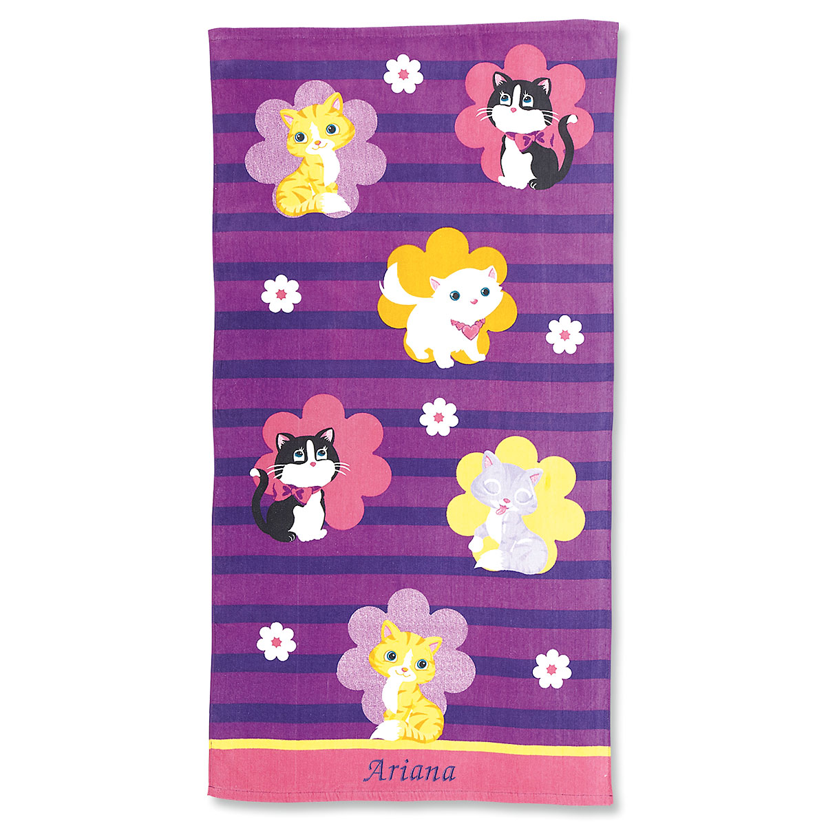 Kitten Cuties Personalized Beach Towel | Current Catalog