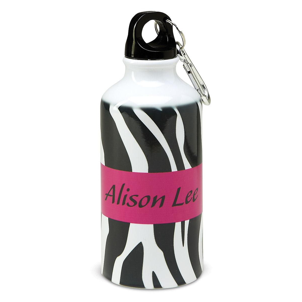 Zebra Design Personalized Water Bottle | Current Catalog