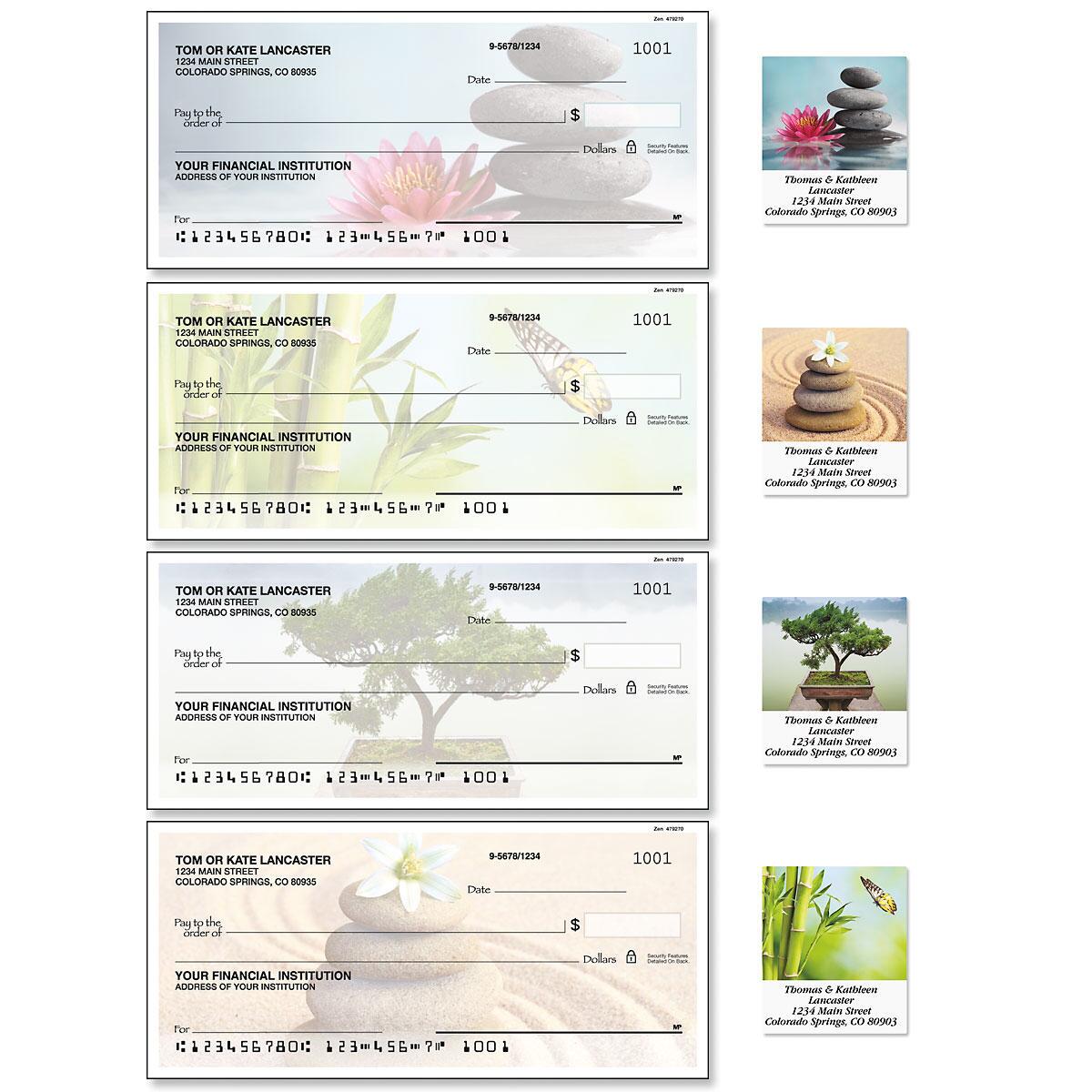 Zen Single Checks with Matching Labels | Current Catalog
