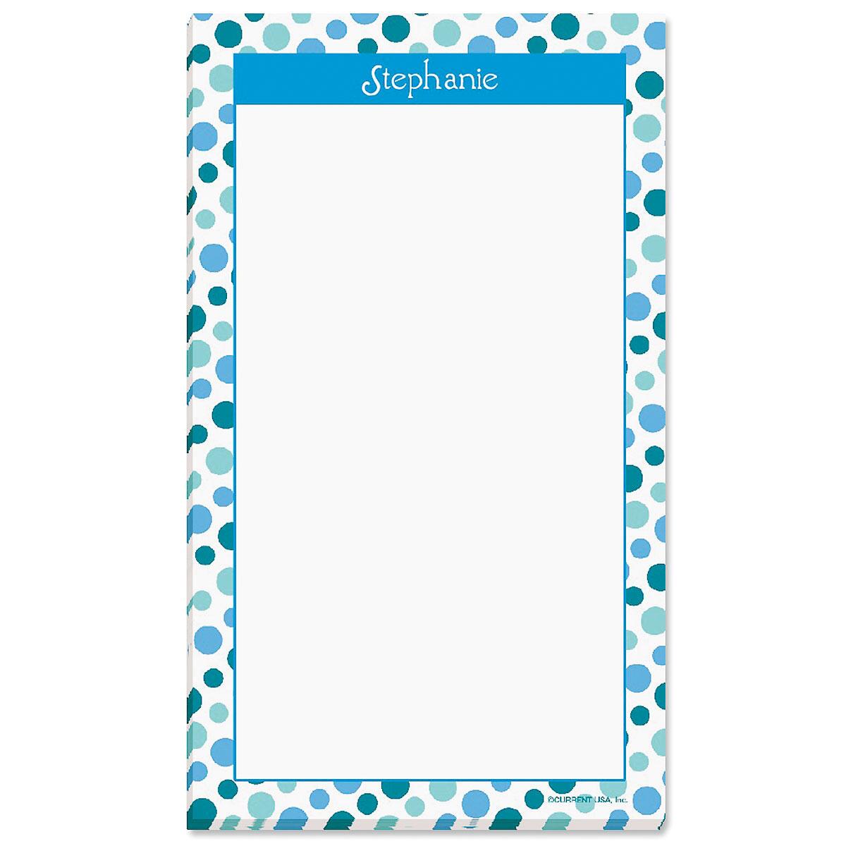 Zippy Dots Personalized Notepads | Current Catalog