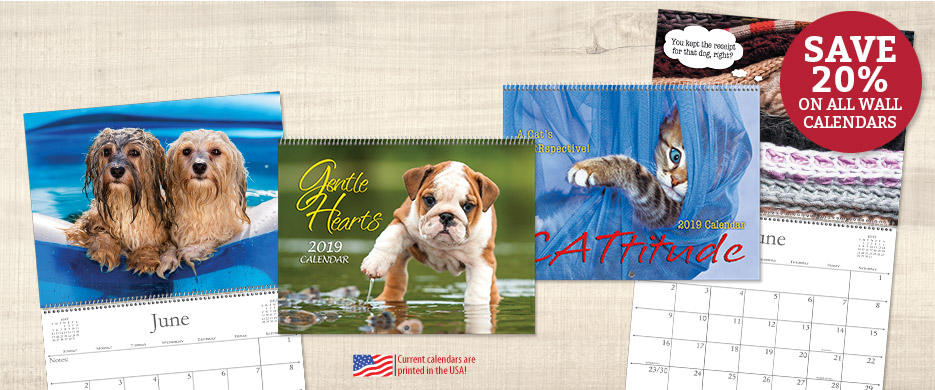 Wall Calendars, Pocket Calendars, Cat, Specialty | Current Catalog