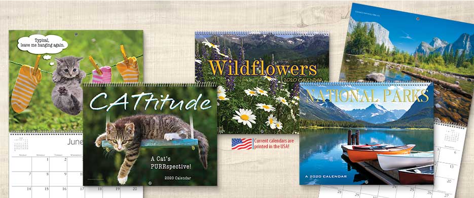 Wall Calendars, Pocket Calendars, Cat, Specialty | Current Catalog