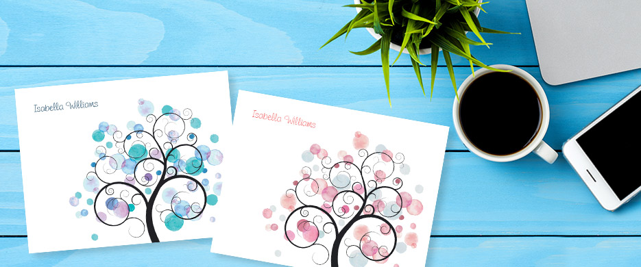 Personalized Note Cards, Monogram Note Cards | Current Catalog