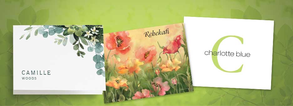 Personalized Note Cards, Monogram Note Cards | Current Catalog